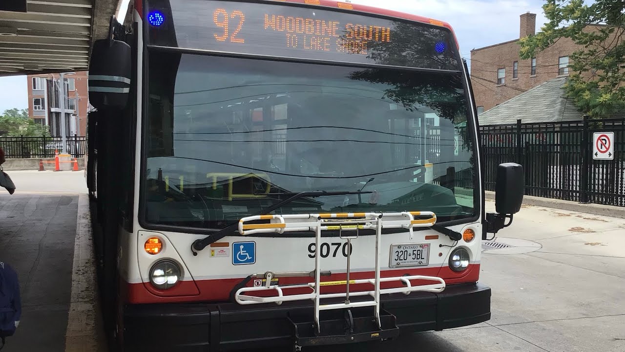TTC Northbound Ride Video on 9070 on route 92 Woodbine South Ashbridges ...