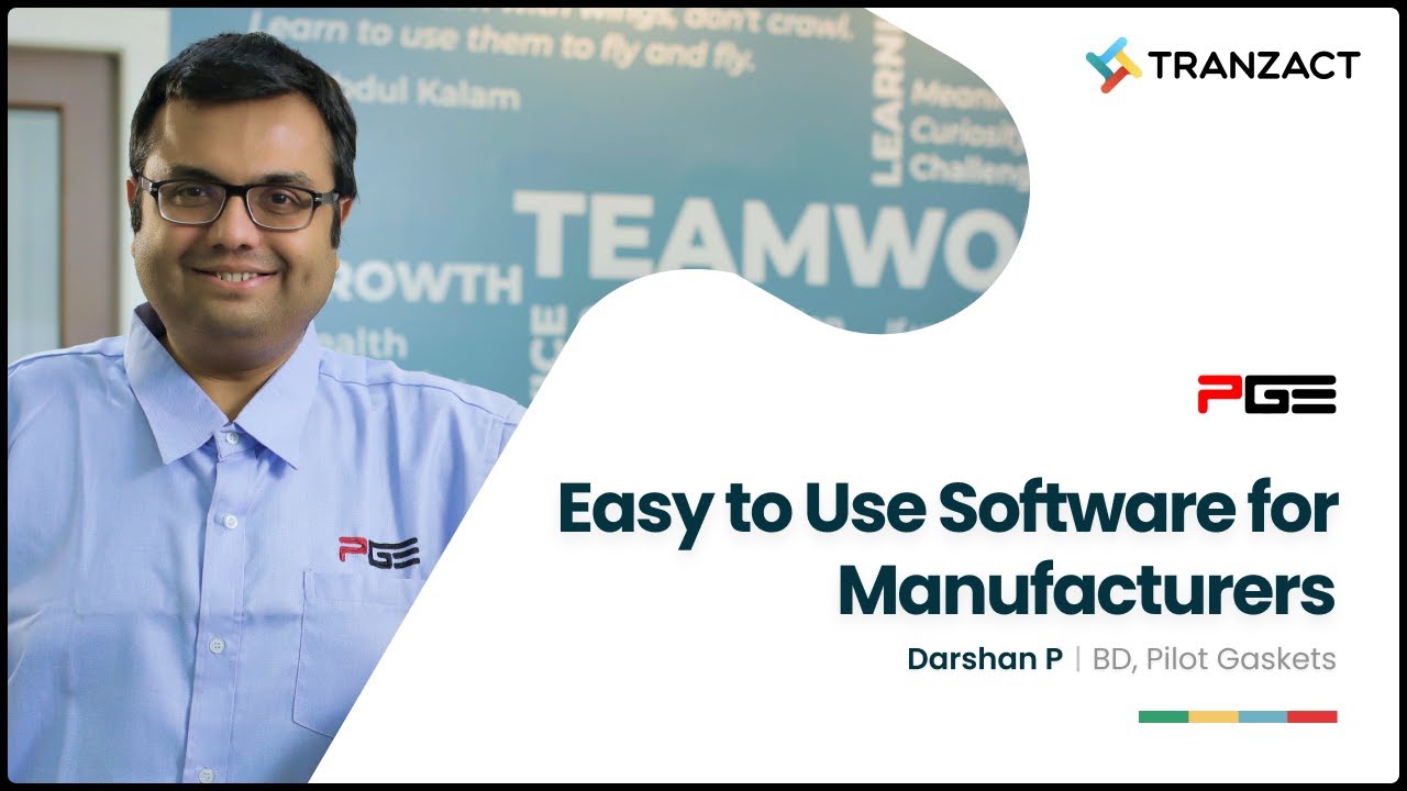 Easy to Use Software for Manufacturers | Pilot Gaskets X TranZact - YouTube