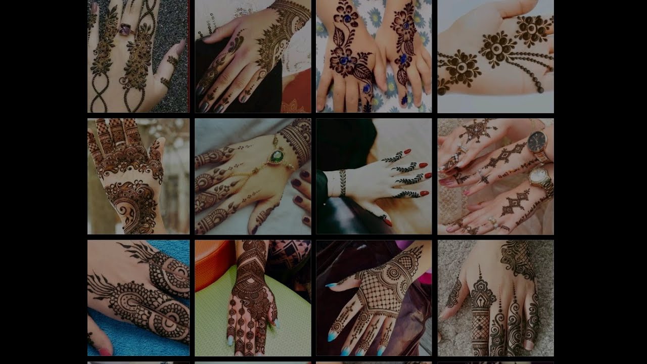 نقش حناء جميل جداVery beautiful henna inscription - YouTube