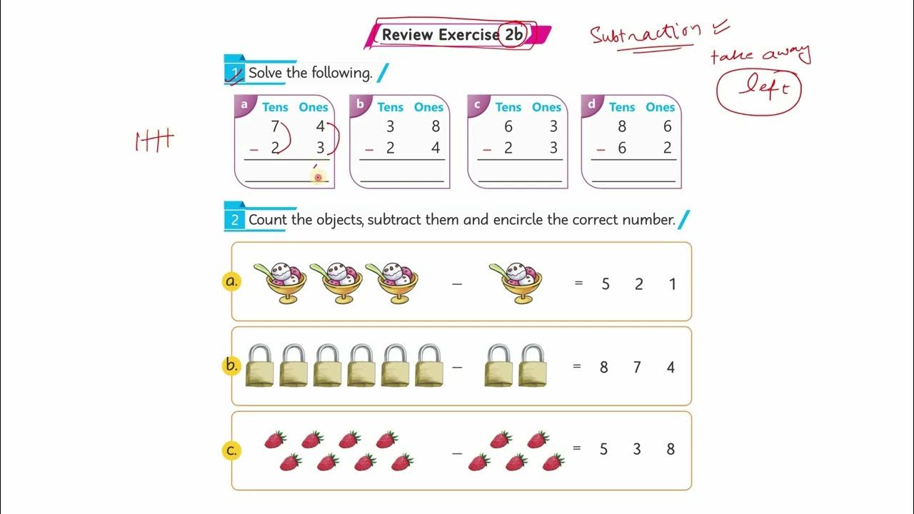 20 Review Exercise 2b | Mathematics, Grade 1 | Unit 2 - YouTube