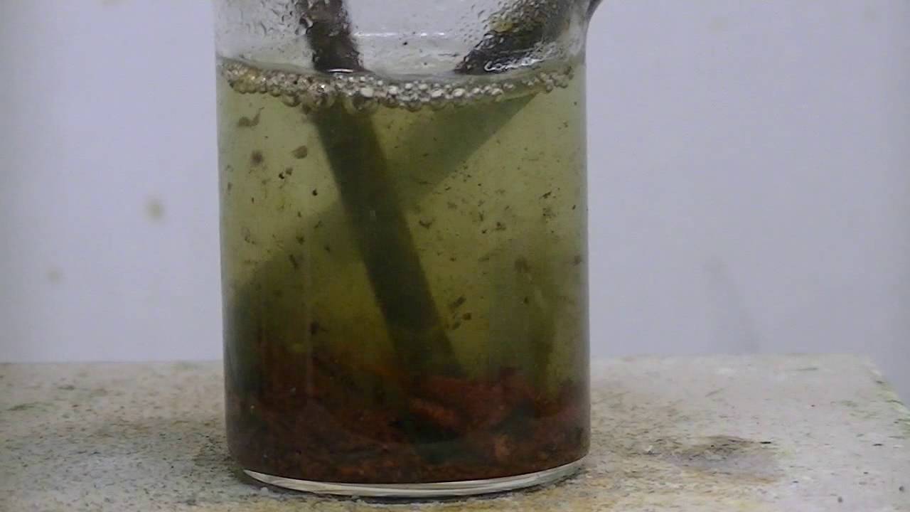 Copper Chemistry: Reduction using Iron - YouTube