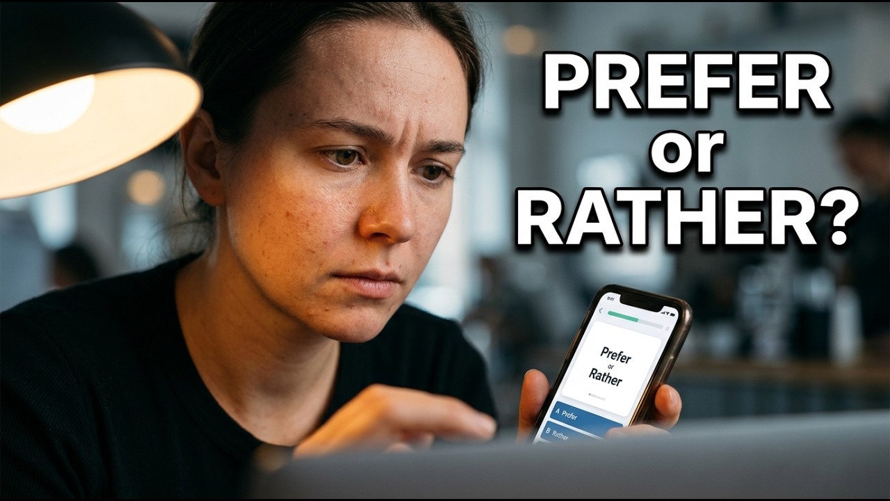 A2 English Grammar Quiz | Prefer vs Rather | Test Your English - YouTube