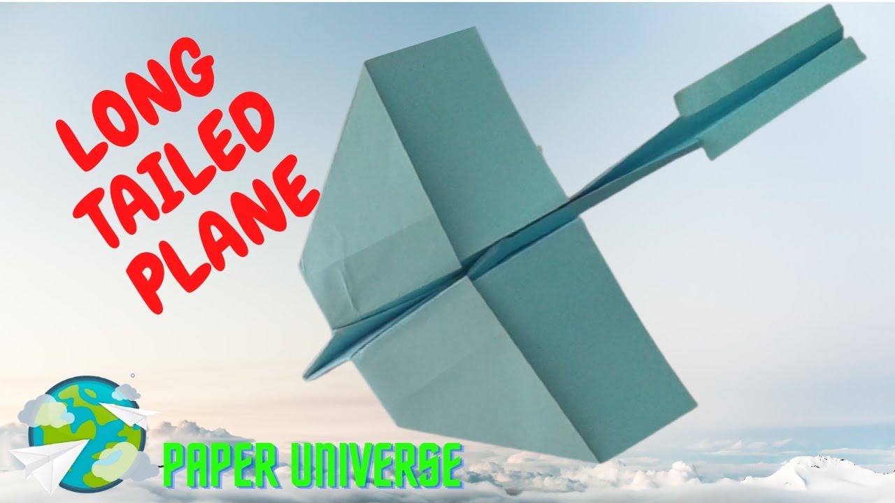 LONG TAILED PAPER PLANE / PAPER AIRCRAFT SETTINGS - YouTube