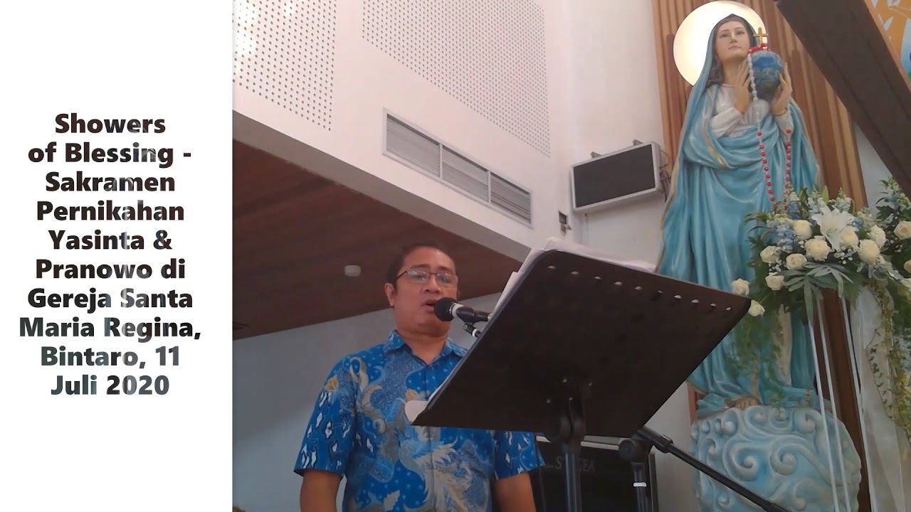 Showers of Blessing - Sakramen Pernikahan Yasinta & Pranowo, Gereja ...