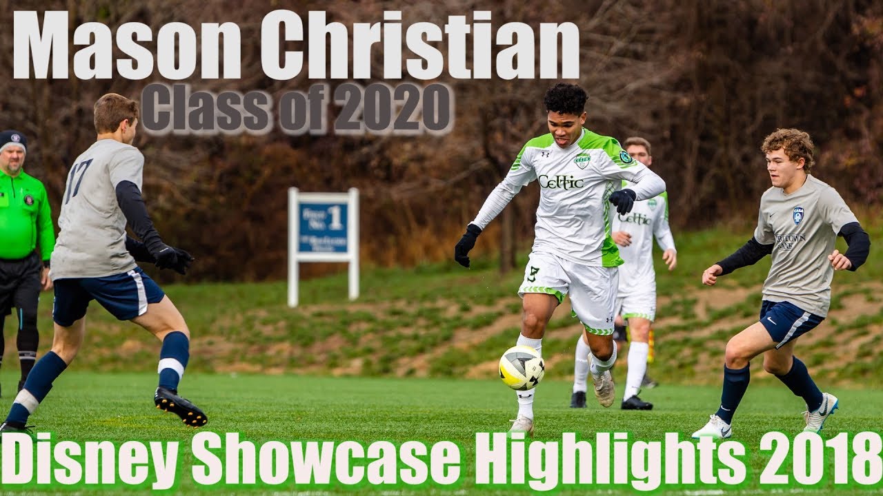 Mason Christian Disney Showcase Soccer Highlights 2018 - YouTube