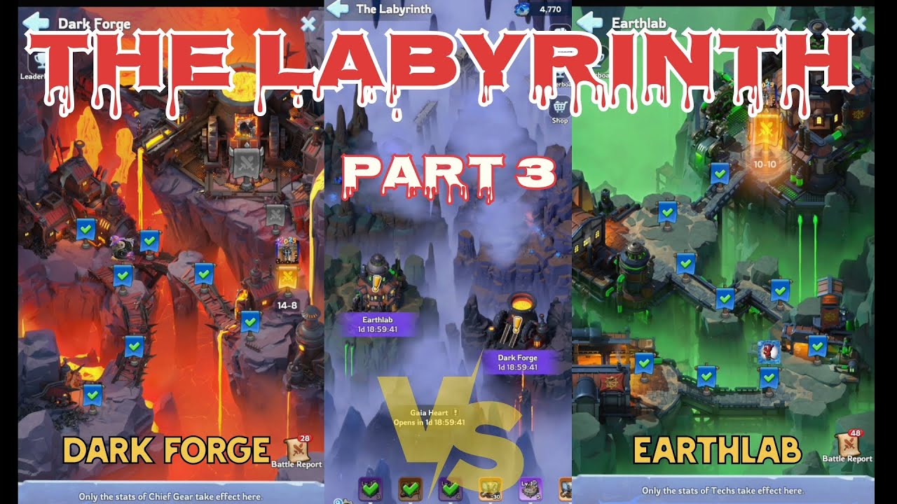 The Labyrinth( Dark Forge & Earthlab)- Whiteout Survival ; Labyrinth ...