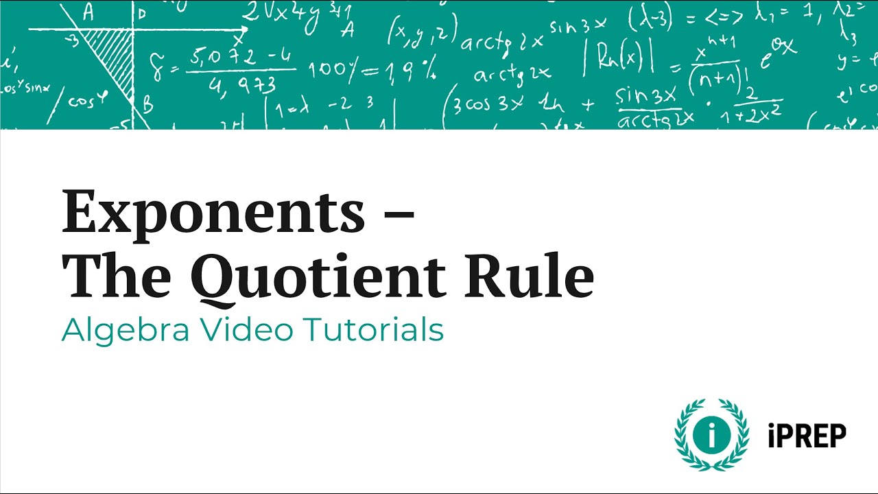 Dividing Same Bases with Exponents - iPREP's Algebra Video Lessons ...