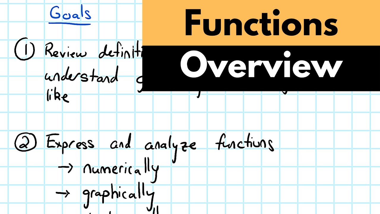 1.1 Functions--Overview (Video 1) - YouTube