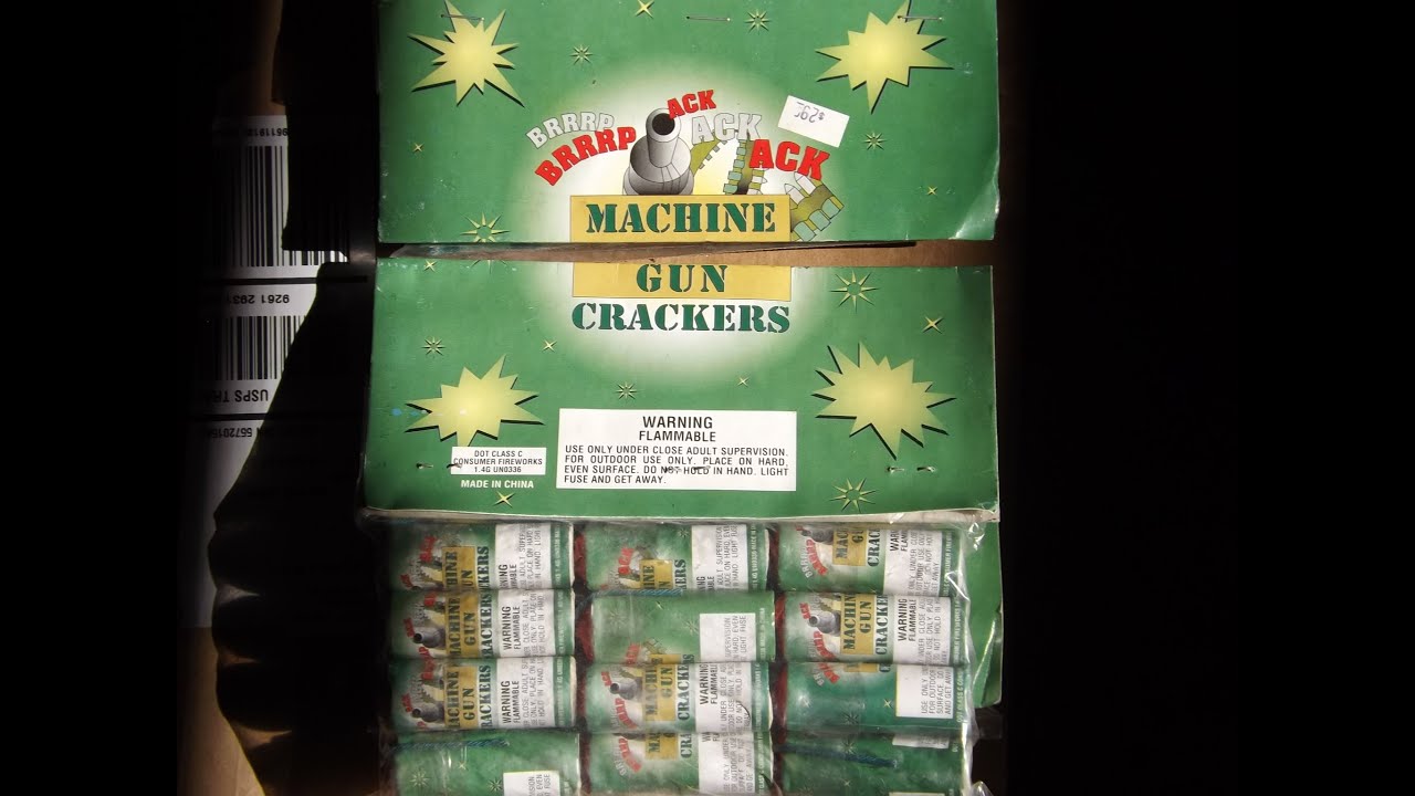 DEMO TIME : D.O.T/UN0336 MACHINE GUN CRACKERS (no name brand that i can ...