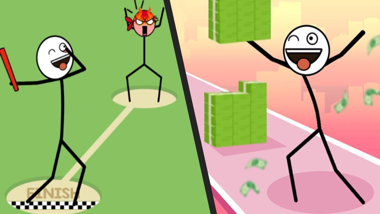 RELAY RACE vs MONEY RACE - All Levels New UPDATE Satisfying Double ...