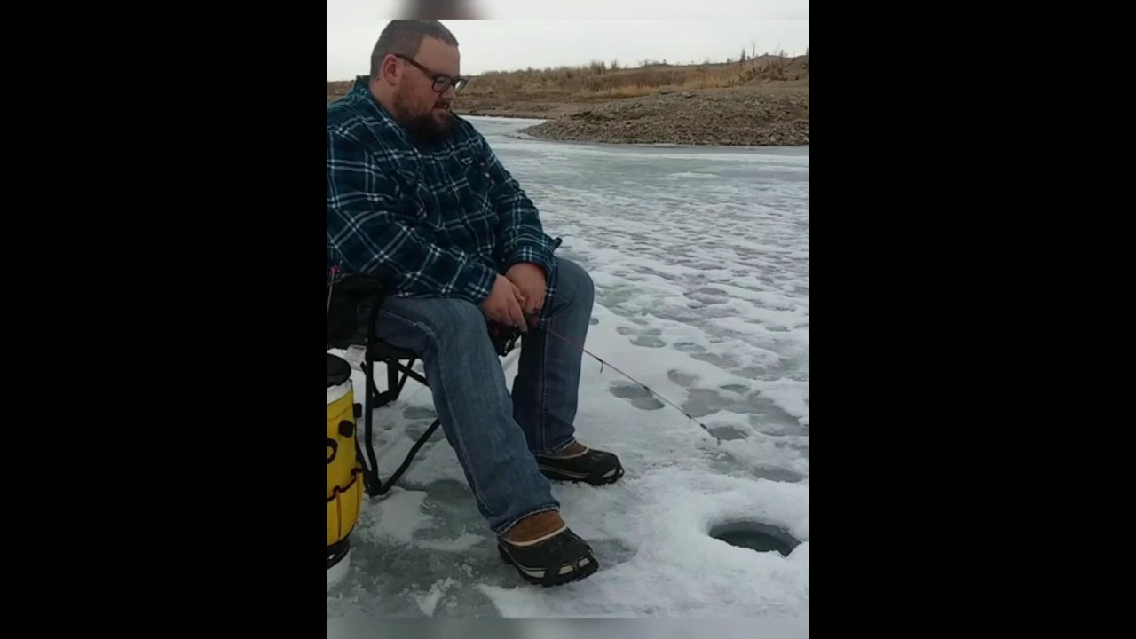 Ice Fishing Willard Bay, Rainy Ice Fishing For Black Crappie, Ice ...