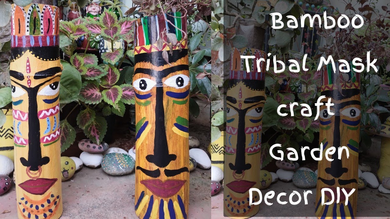 waste bamboo Garden DIY #bamboo #diy #decor - YouTube