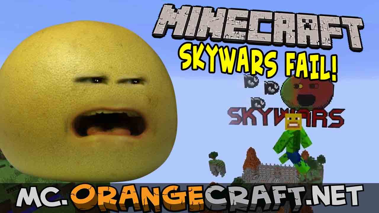 Grapefruit Plays - ORANGECRAFT: Skywars Fail! - YouTube
