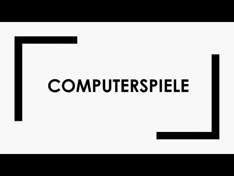 Computerspiele einfach und kurz erklärt - YouTube
