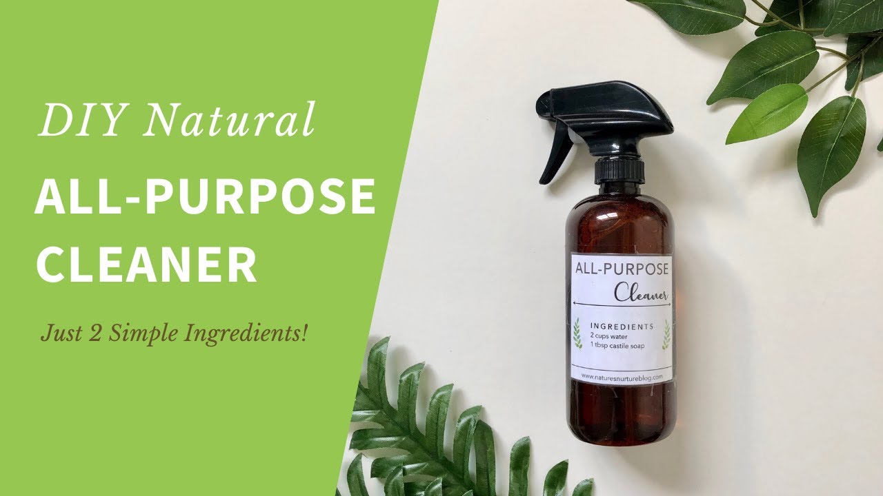 DIY Natural Homemade All-Purpose Cleaner - YouTube
