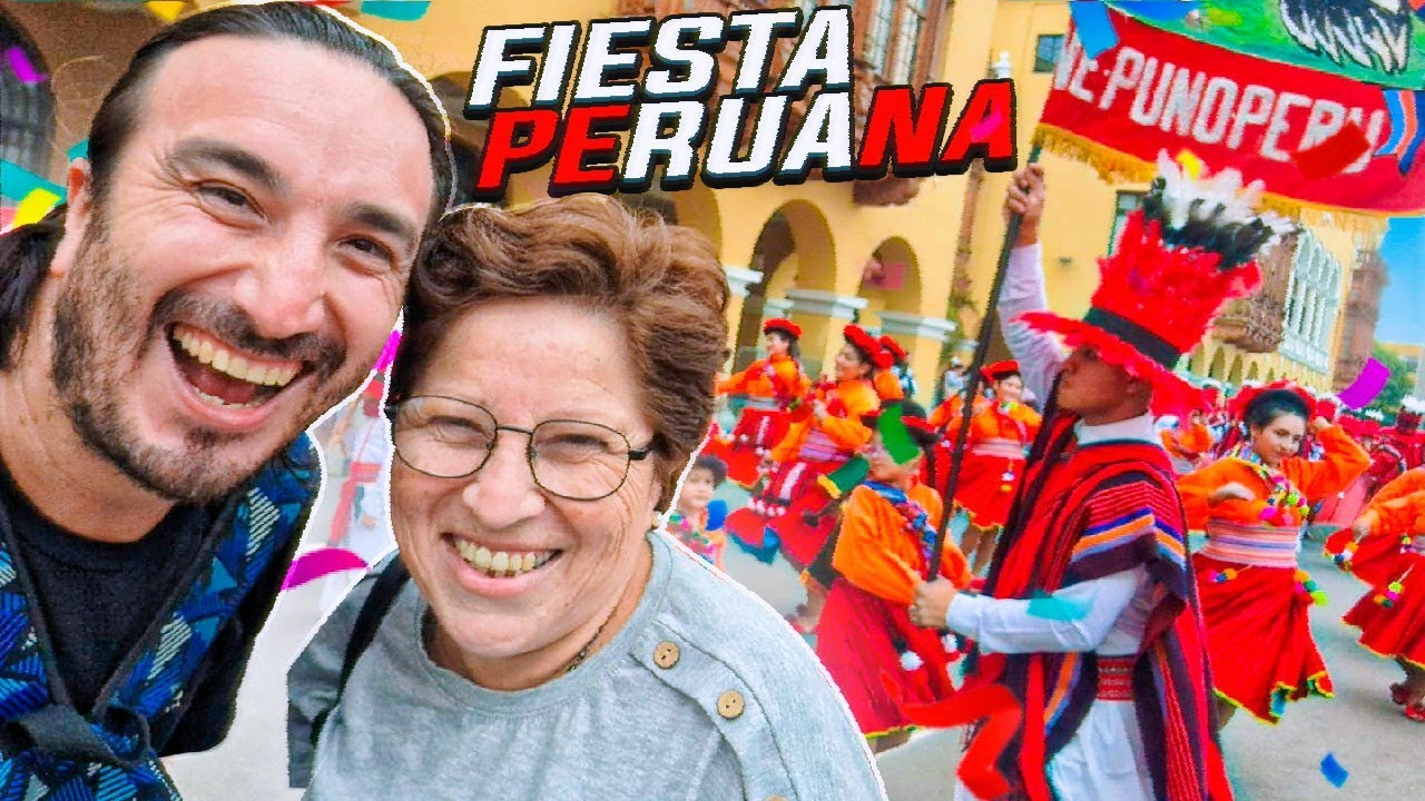 MI MAMA EN UNA FIESTA PERUANA🇵🇪 Se emociona con la cultura del Perú! - YouTube