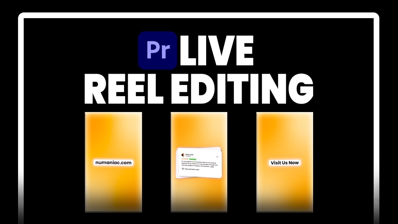 LIVE Premiere Pro Reel Editing — My Full Process Revealed! - YouTube