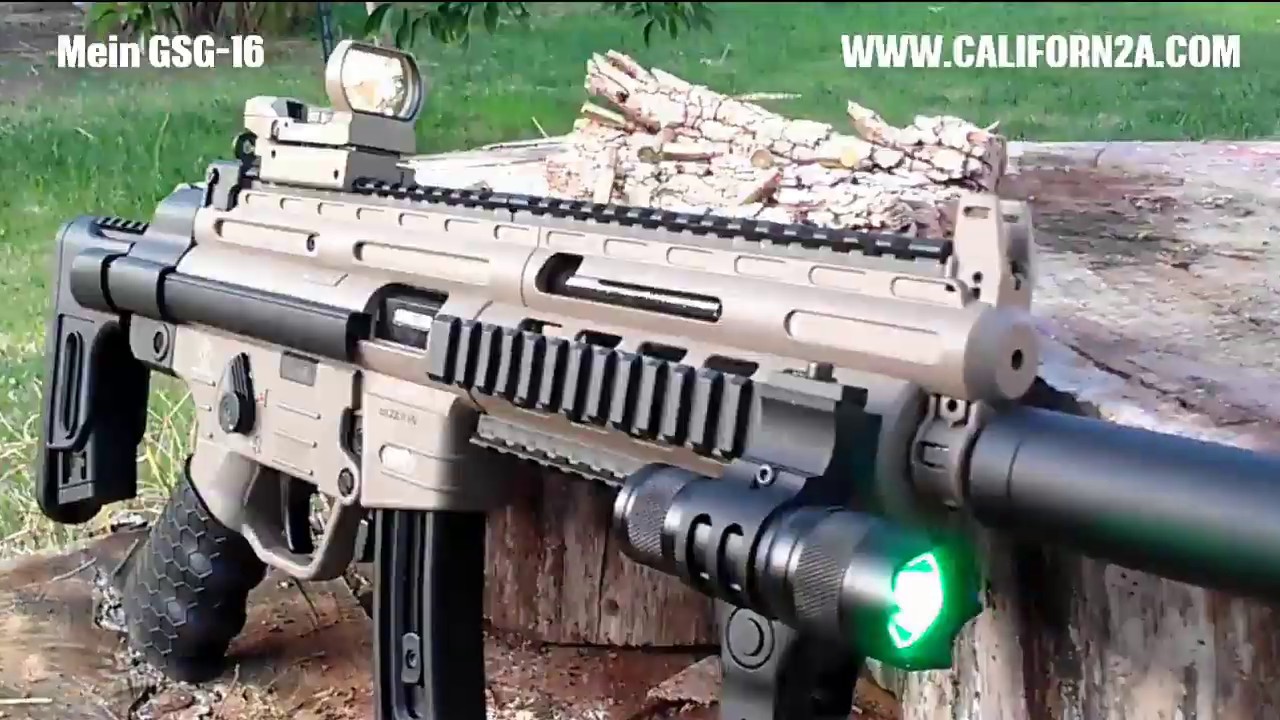 GSG16 German Sports Gun. ft. the Tan Version in .22lr. 2019 - YouTube