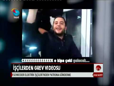 Schneider işçilerinden patrona anlamlı video Hayat Tv'de