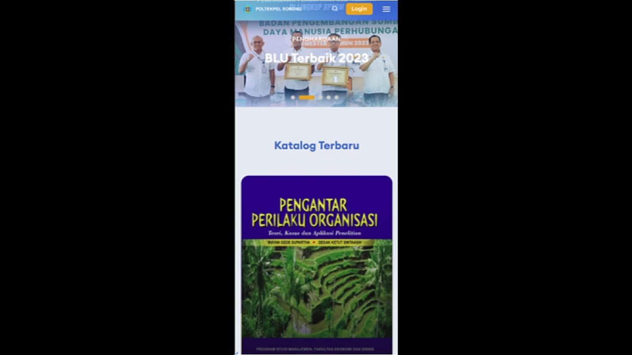 Tutorial eLibrary Poltekpel Sorong - YouTube