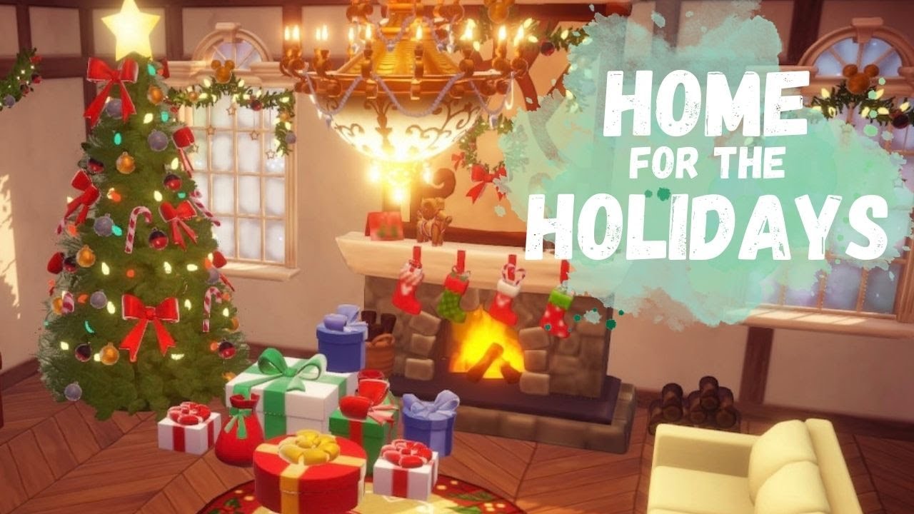 Home for the Holidays | Speed Build | Dreamlight Valley - YouTube
