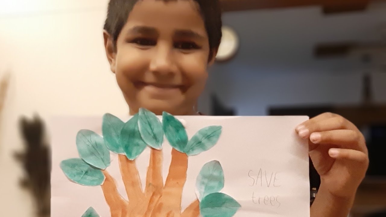 Environment Day craft| paper craft for kids - YouTube