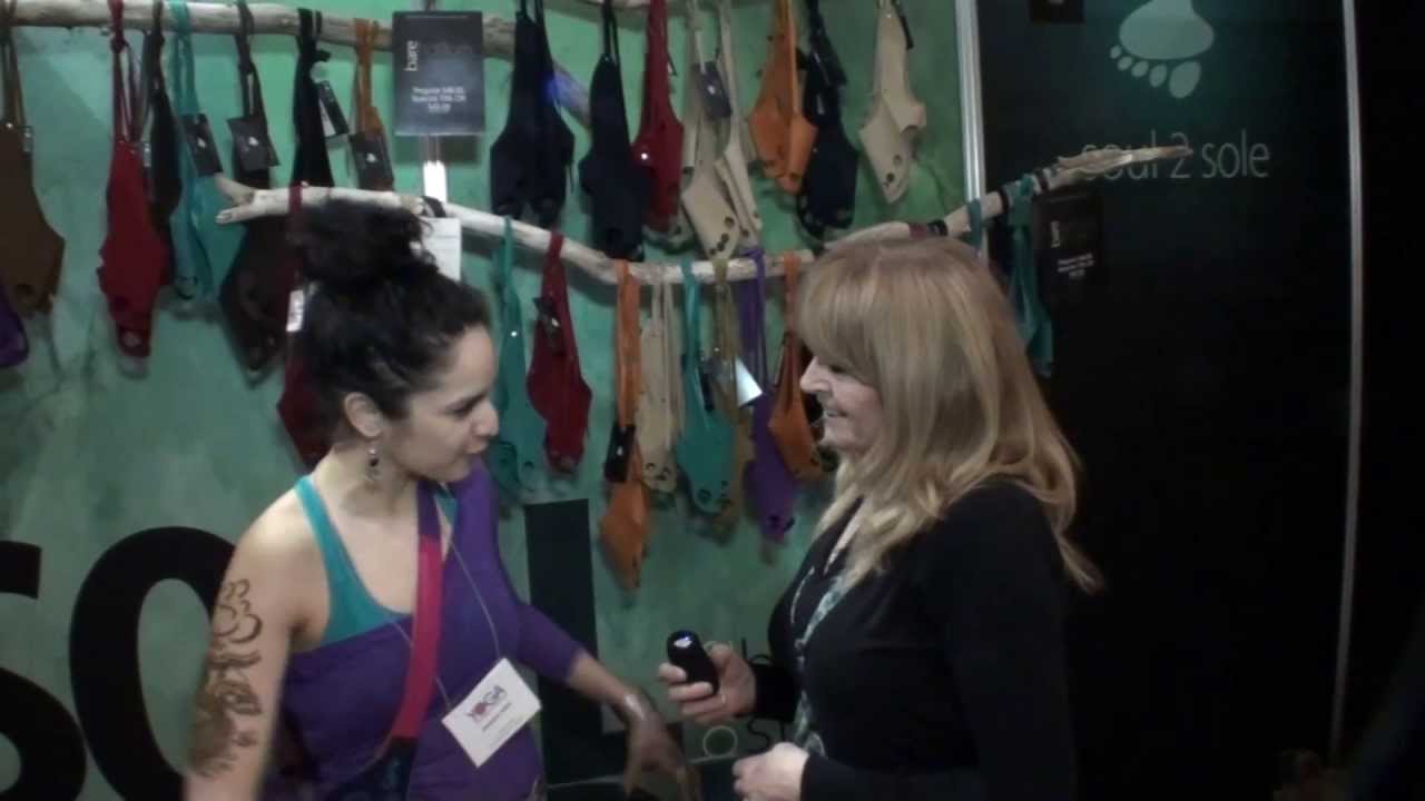 Sue Kenney at Toronto Yoga Show - Barebottom Shoes - YouTube