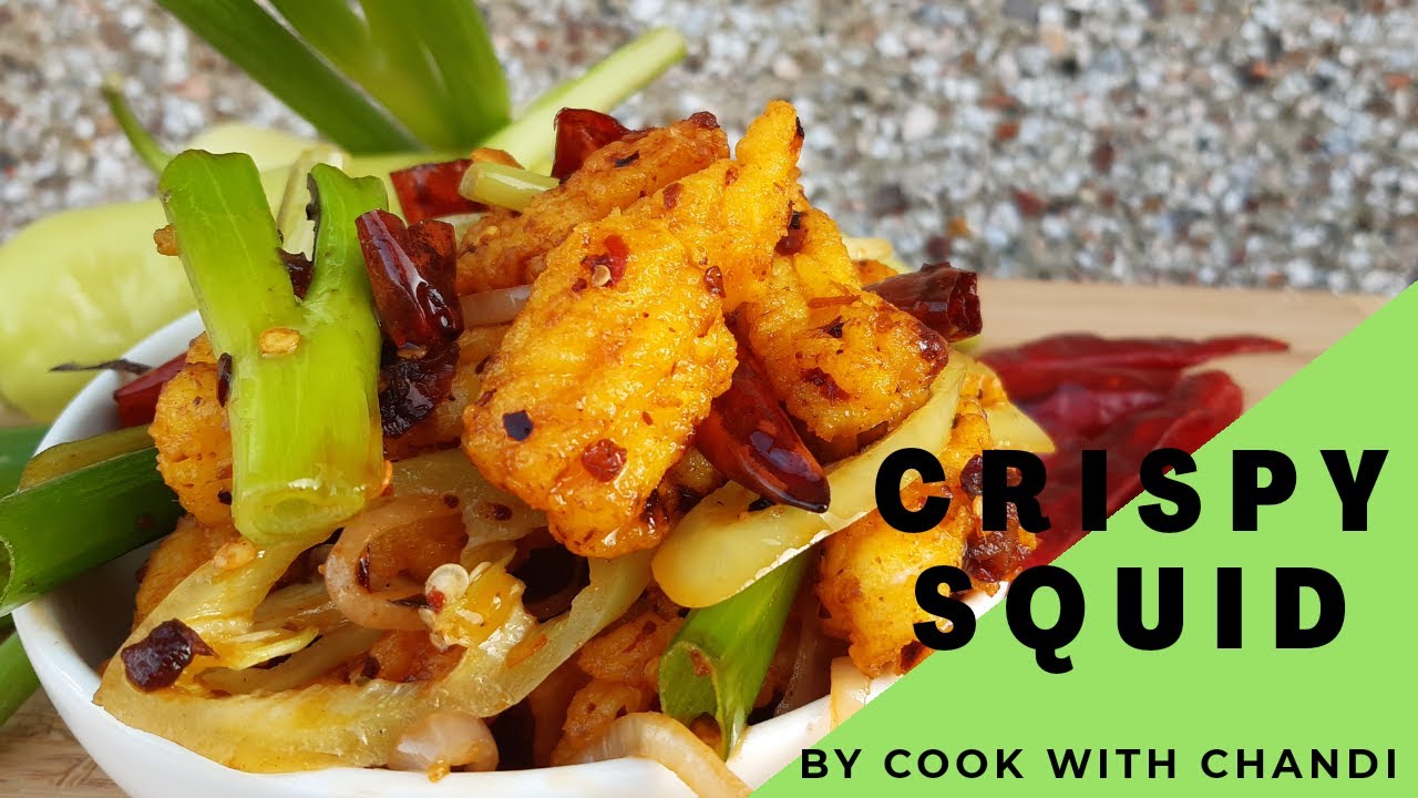 Crispy Cuttlefish | Spicy Cuttlefish - Restaurant Style | Cook with ...