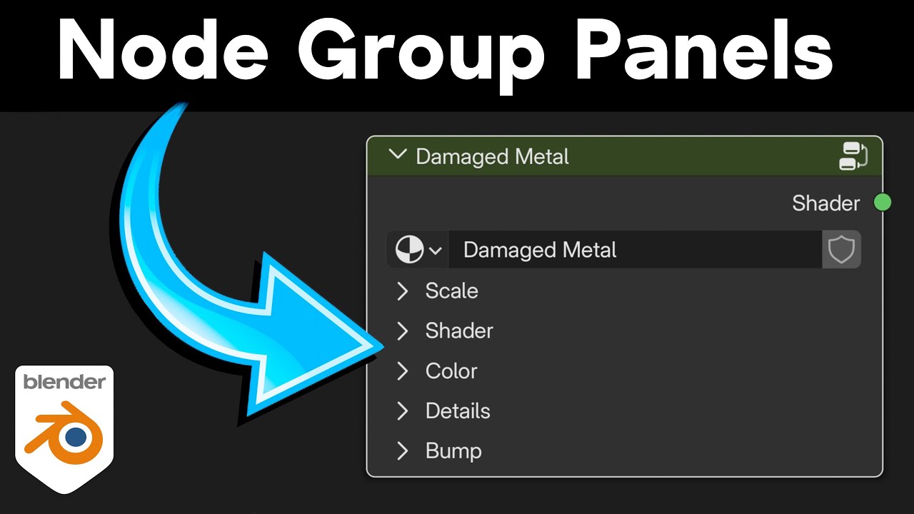 How to Use Blender's Node Group Panel Feature - YouTube