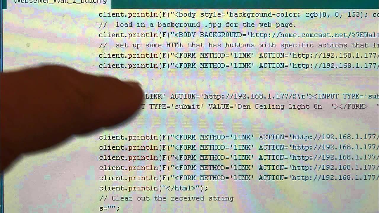 Arduino Webserver X10 Control - YouTube