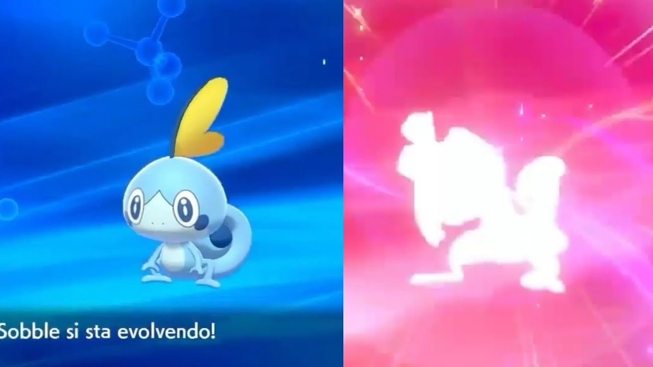 Sobble si evolve in Drizzile - Pokémon Spada e Scudo - YouTube