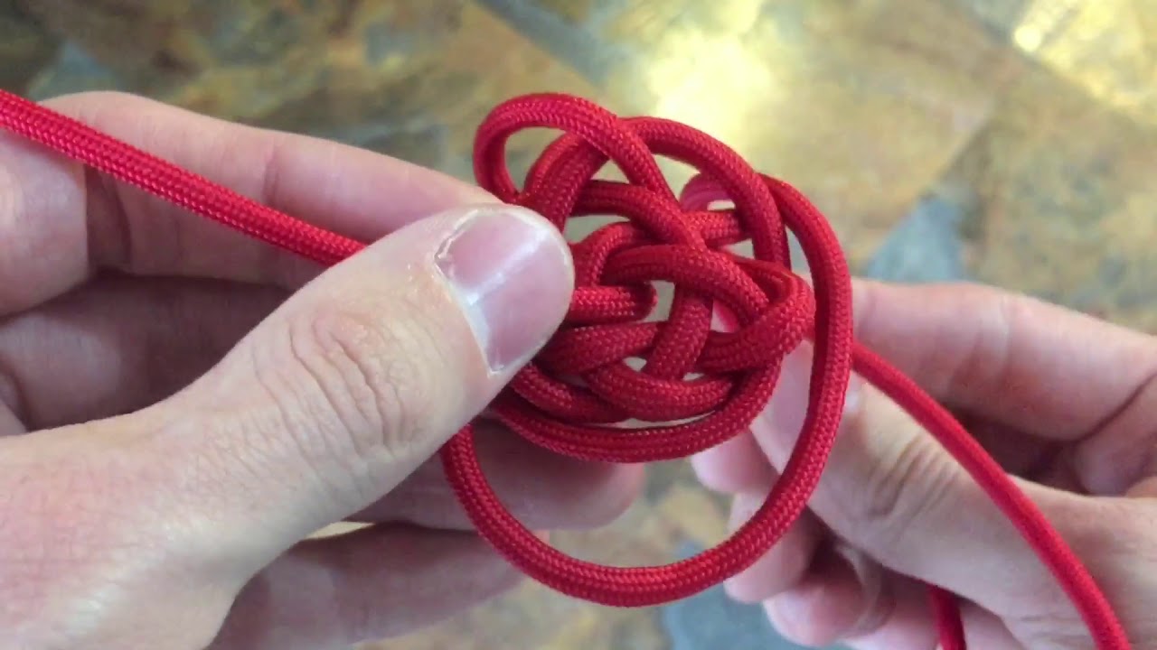 Nudo lanyard doble (double lanyard knot) - YouTube