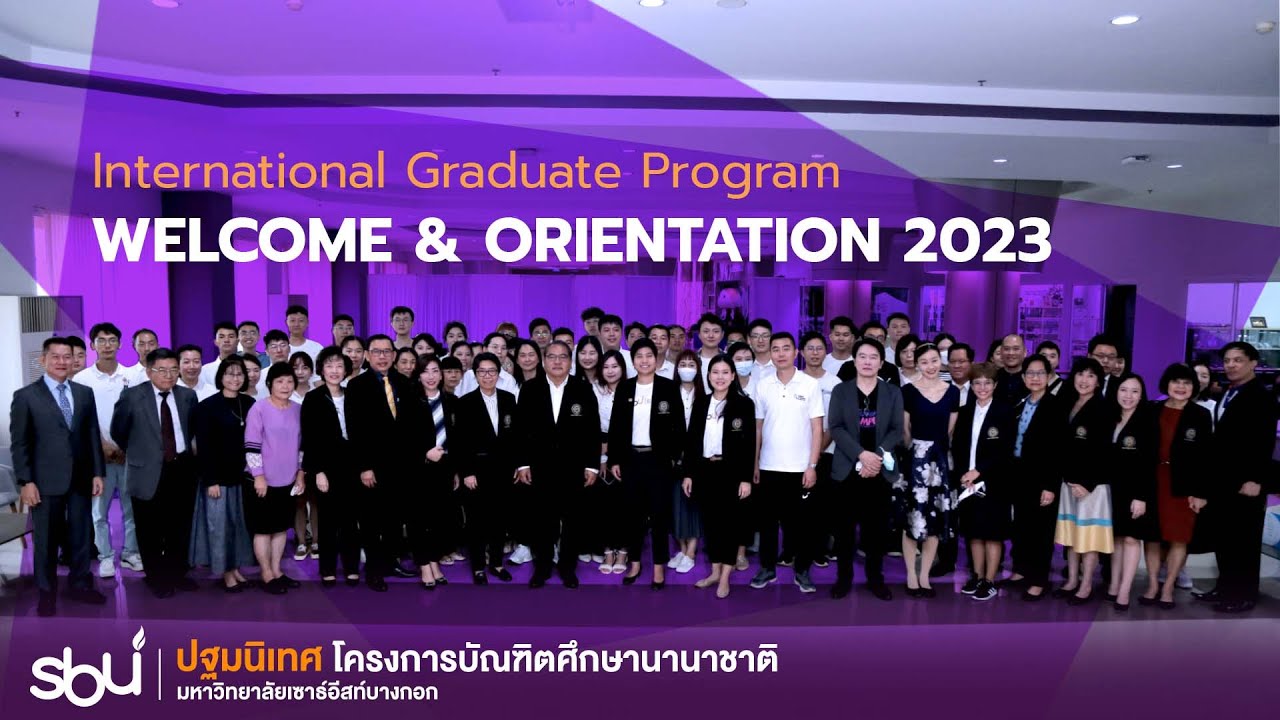 International Graduate Program Welcome & Orientation 2023 - YouTube