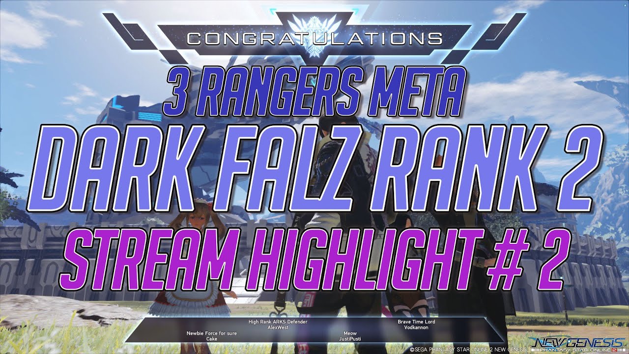 [PSO2:NGS] Dark Falz Rank 2 COMPLETE!! (Stream Highlight #2) - YouTube