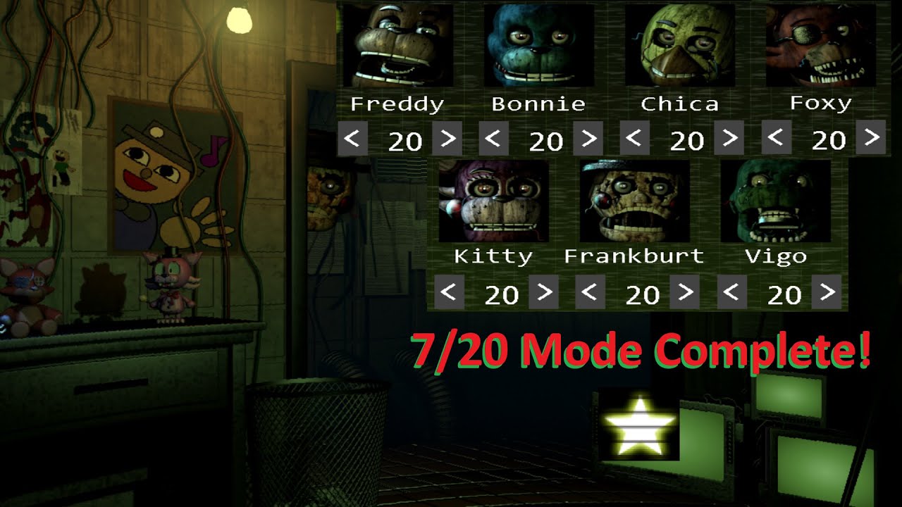 FNaF The Return to Freddy's 3: Bonum Iterum - I beat 7/20 Mode! (First ...