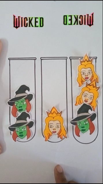 Elphaba Glinda Wicked paper crafts games puzzle !!! - YouTube