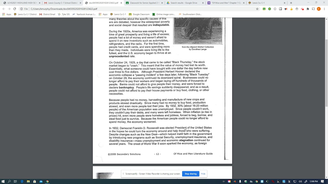 "Of Mice and Men" Historical Context - YouTube