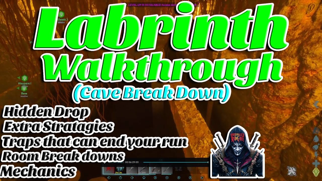 Labrinth Walkthorugh | Cave Break Down | Detailed Cave Run | Ark ...