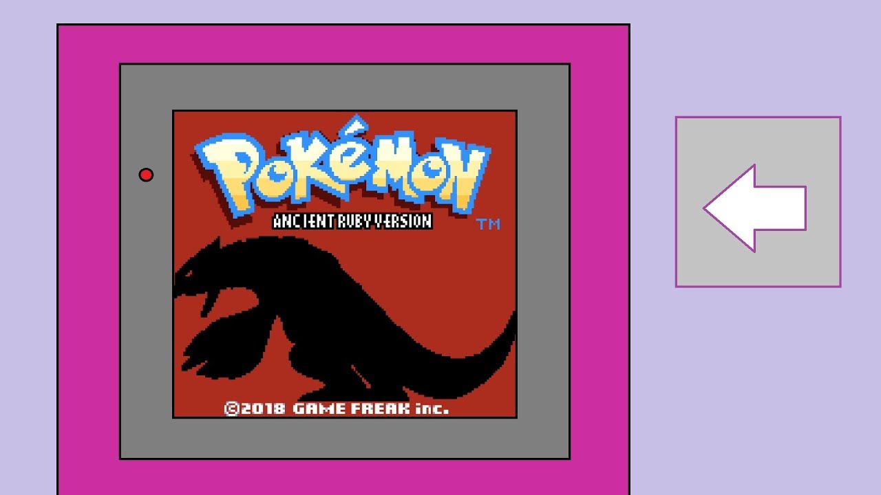 Pokémon Ruby on a Gameboy Color - Pokémon Ancient Ruby - YouTube