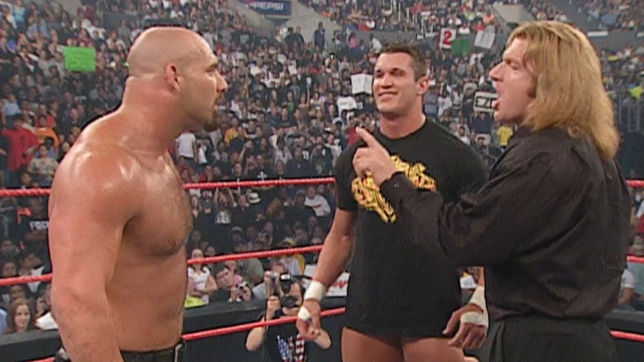 Triple H and Goldberg meet face-to-face for the first time: Raw, July ...