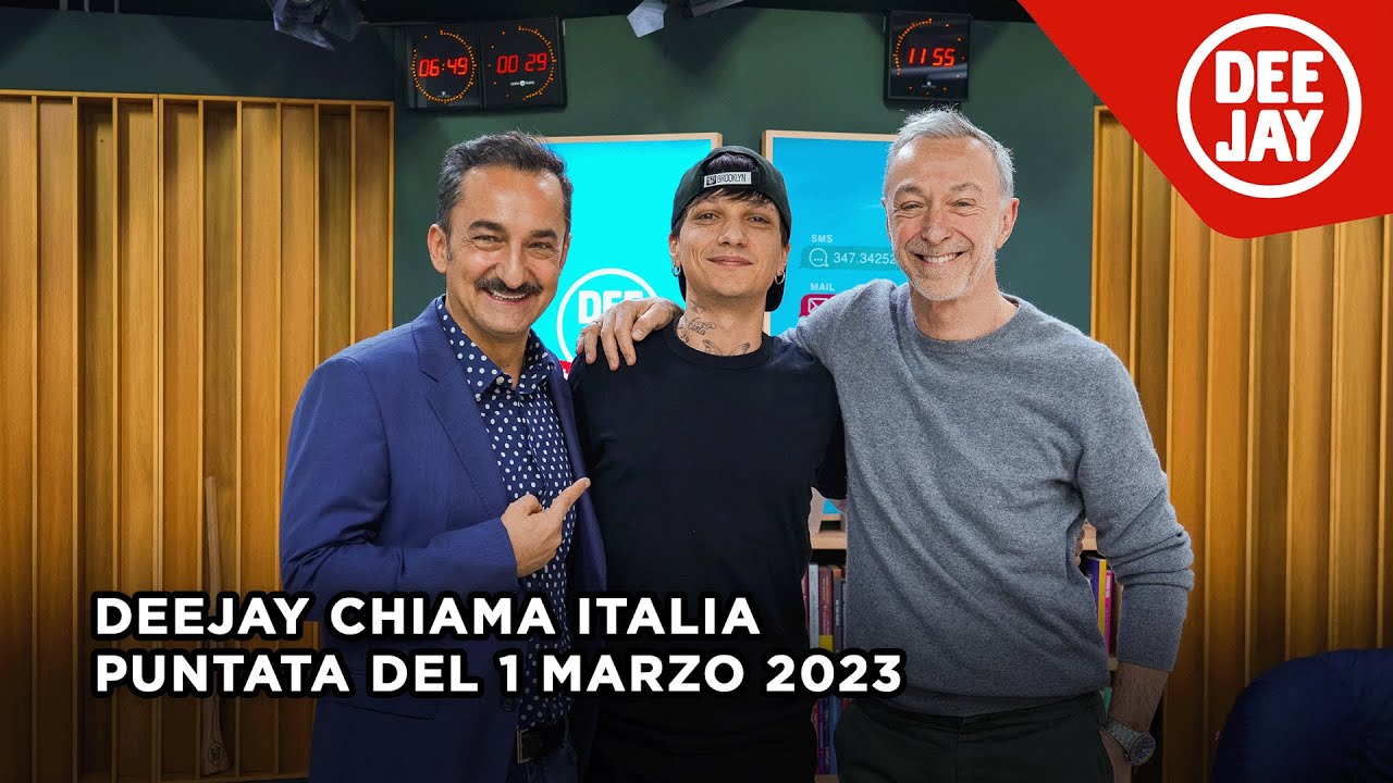Deejay Chiama Italia - Puntata del 1 marzo 2023 / Ospite Ultimo - YouTube