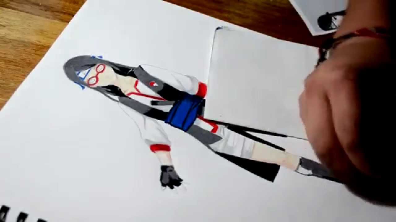 Drawing Sarada Uchiha from Naruto - YouTube