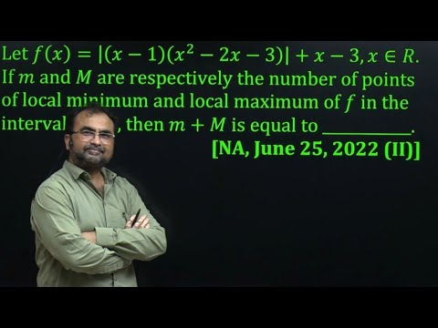IIT JEE Main PYQ Maxima Minima 25 June 2022 Shift 2 - YouTube