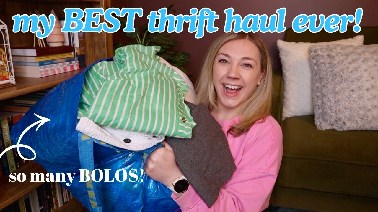My BEST Thrift Haul Ever! ~So Many BOLOS!~ - YouTube