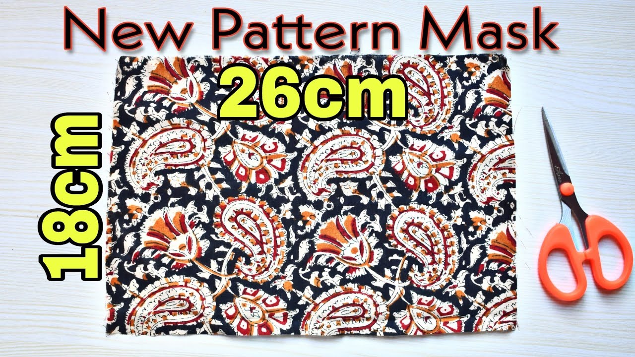 Very Easy New Trending Pattern Mask - Face Mask Sewing Tutorial ...
