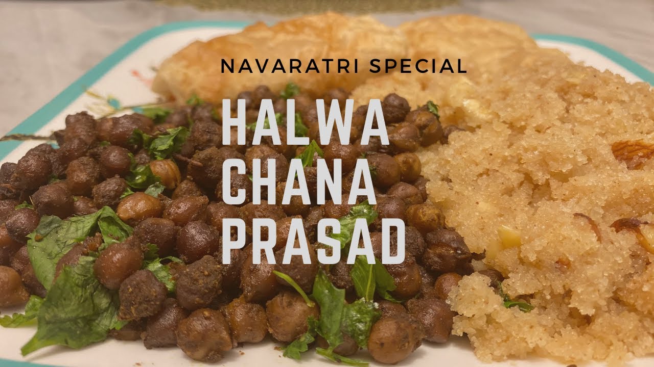 Halwa Puri & chana Recipe|Spicy kale chane & Suji ka Halwa| Chana ...