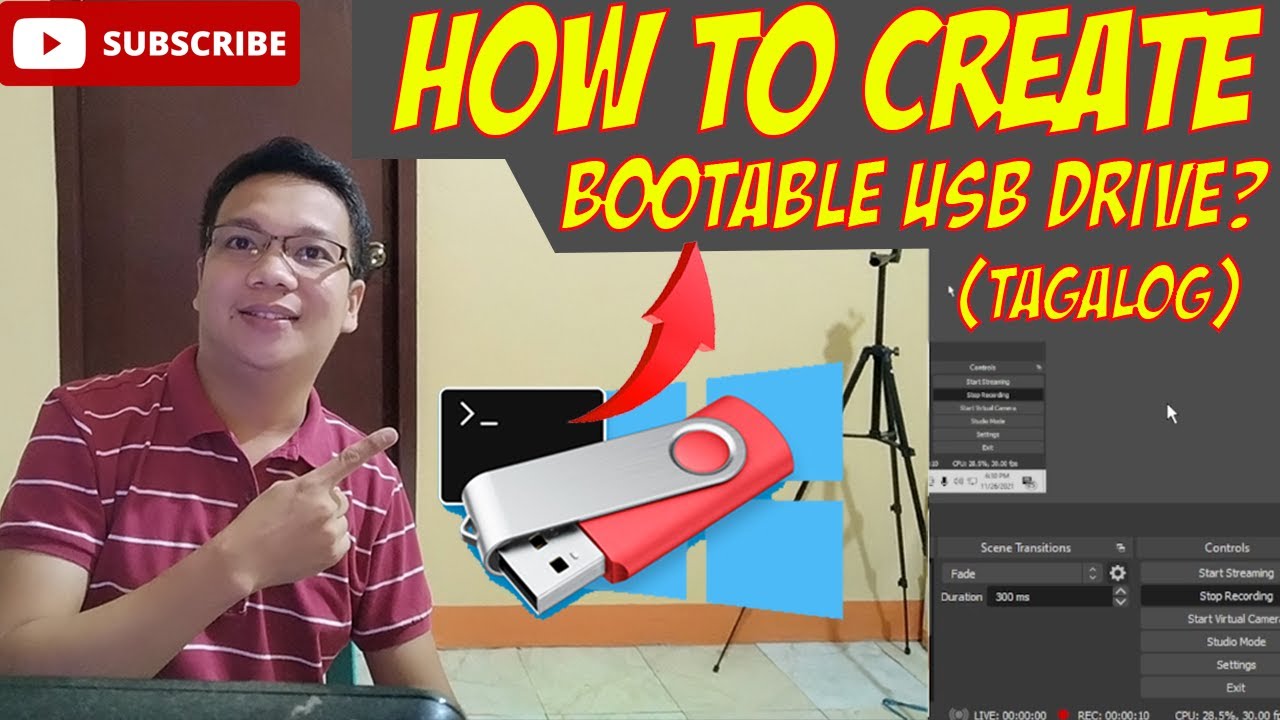 How To Create Bootable Usb Drive Tagalog Tech Cher Basic Tutorial