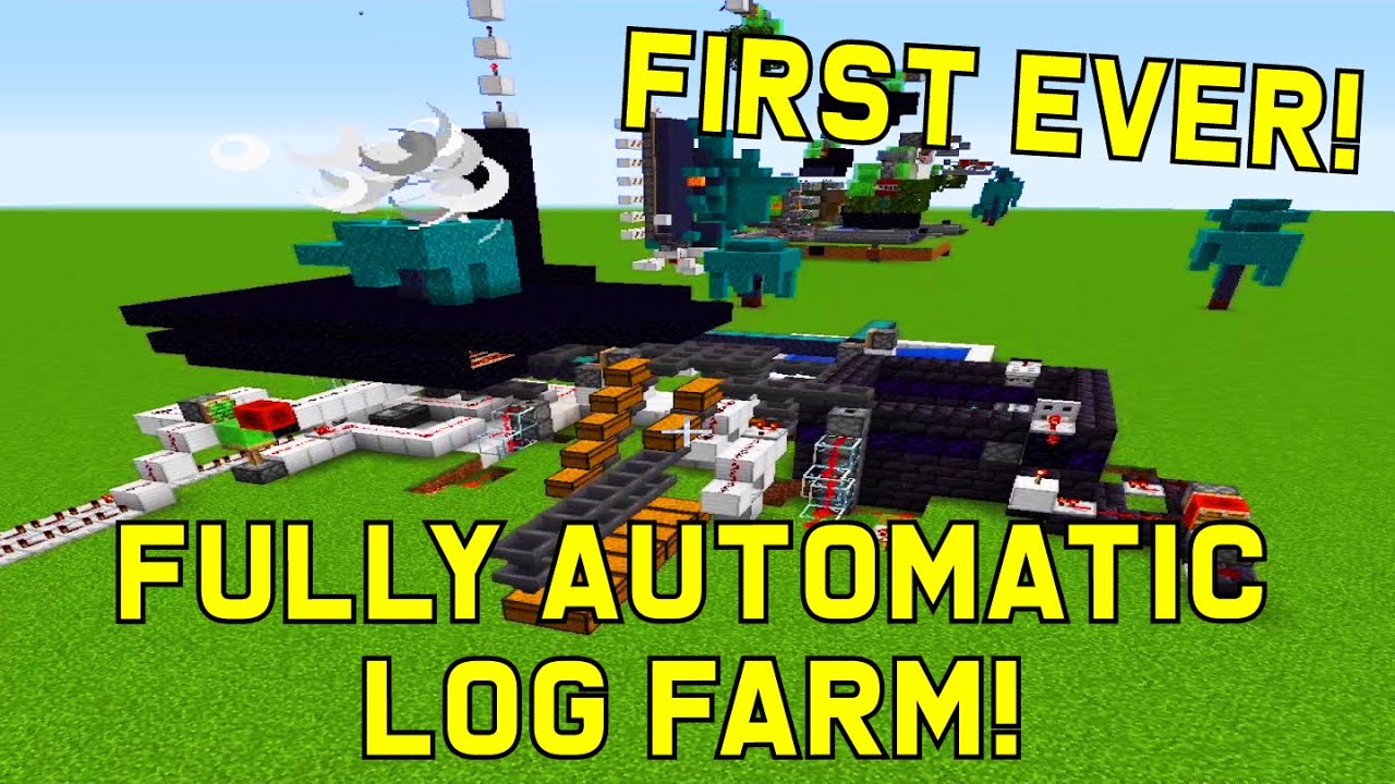 First Ever! Fully Automatic Log Farm - Almost Bone Meal Profit (crimson ...