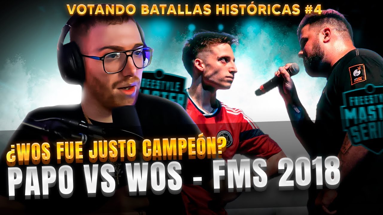 ¿WOS FUE JUSTO CAMPEÓN?| PAPO VS WOS FMS ARGENTINA | VOTANDO BATALLAS ...