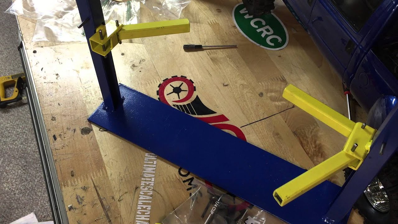 Rc/Ec presenting the new lift for the scale garage shop!!! - YouTube
